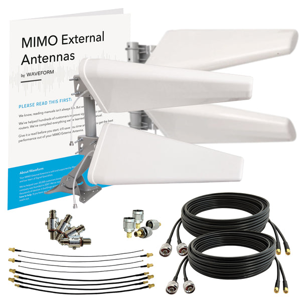 MIMO 4x4 Log Periodic Antenna Kit for 4G/5G Hotspots & Routers