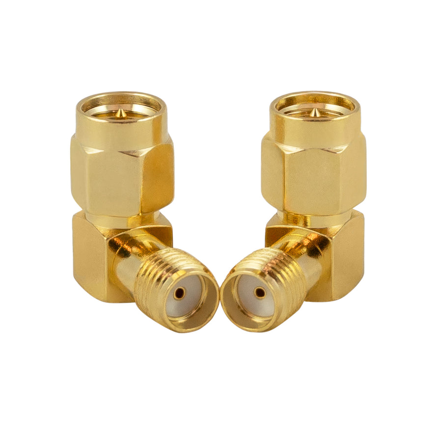 Right-Angle SMA-Male to SMA-Female Adapter - Waveform