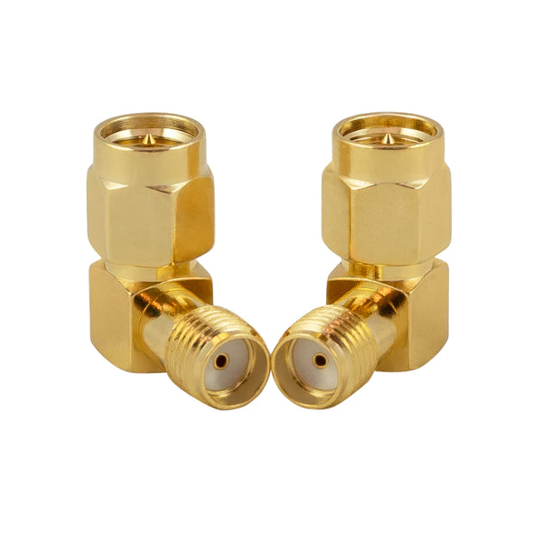 Right-Angle SMA-Male to SMA-Female Adapter - Waveform