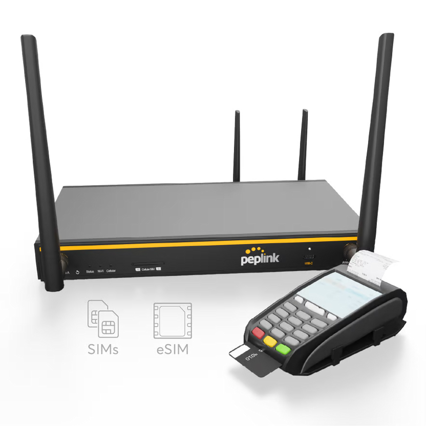 Peplink B One Router — Multi-WAN Wi-Fi 6 with 5G & LTE | Waveform