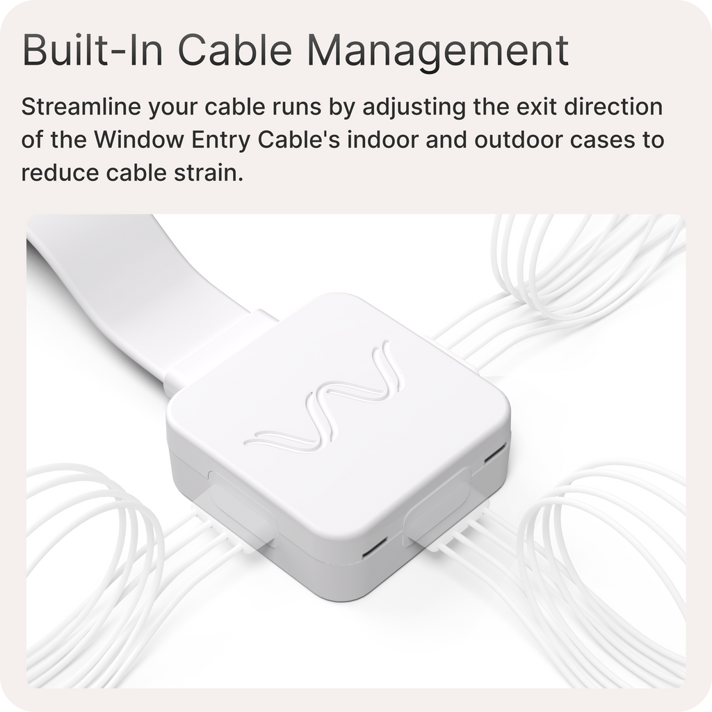 Waveform Window Entry Cable: Low-Loss, Ultra-Flat Passthrough Cable