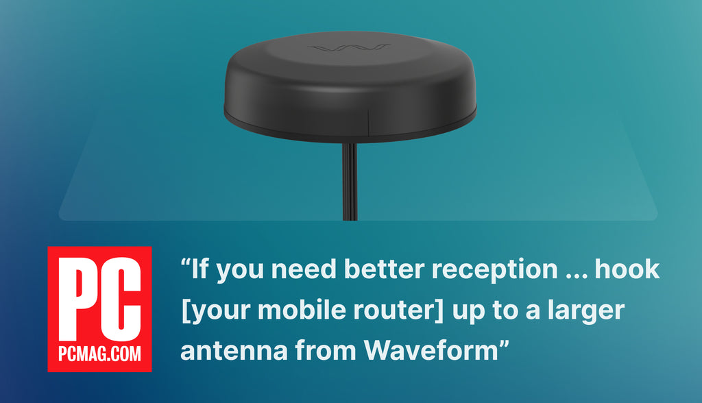 Waveform OmniRoam: 7-in-1 Low-Profile Mobile Antenna (4G/5G, 4x4 WiFi