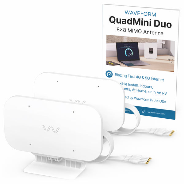 Waveform QuadMini Duo: Low-Profile Omni 8x8 MIMO Antenna Kit