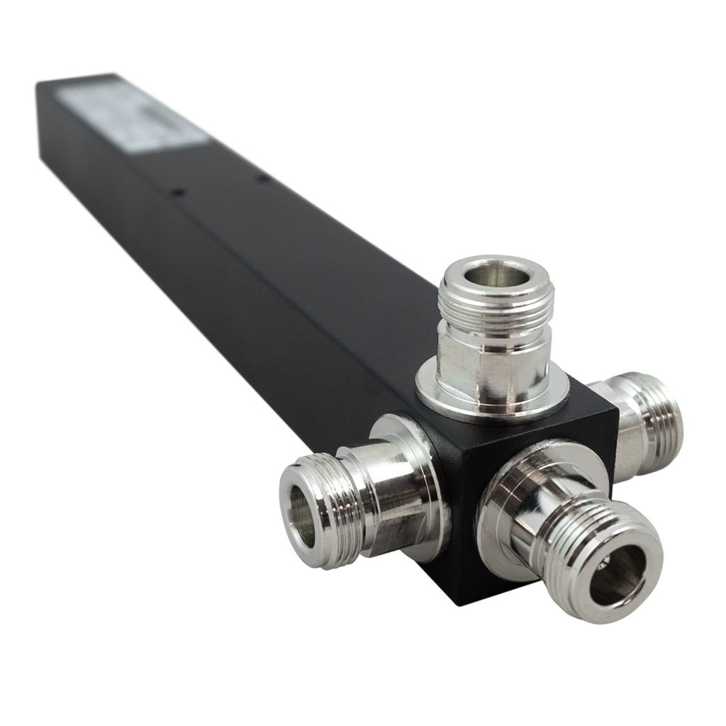 N-Female Reactive Cavity Signal Splitters (2, 3, or 4-Way), 600 - 4000