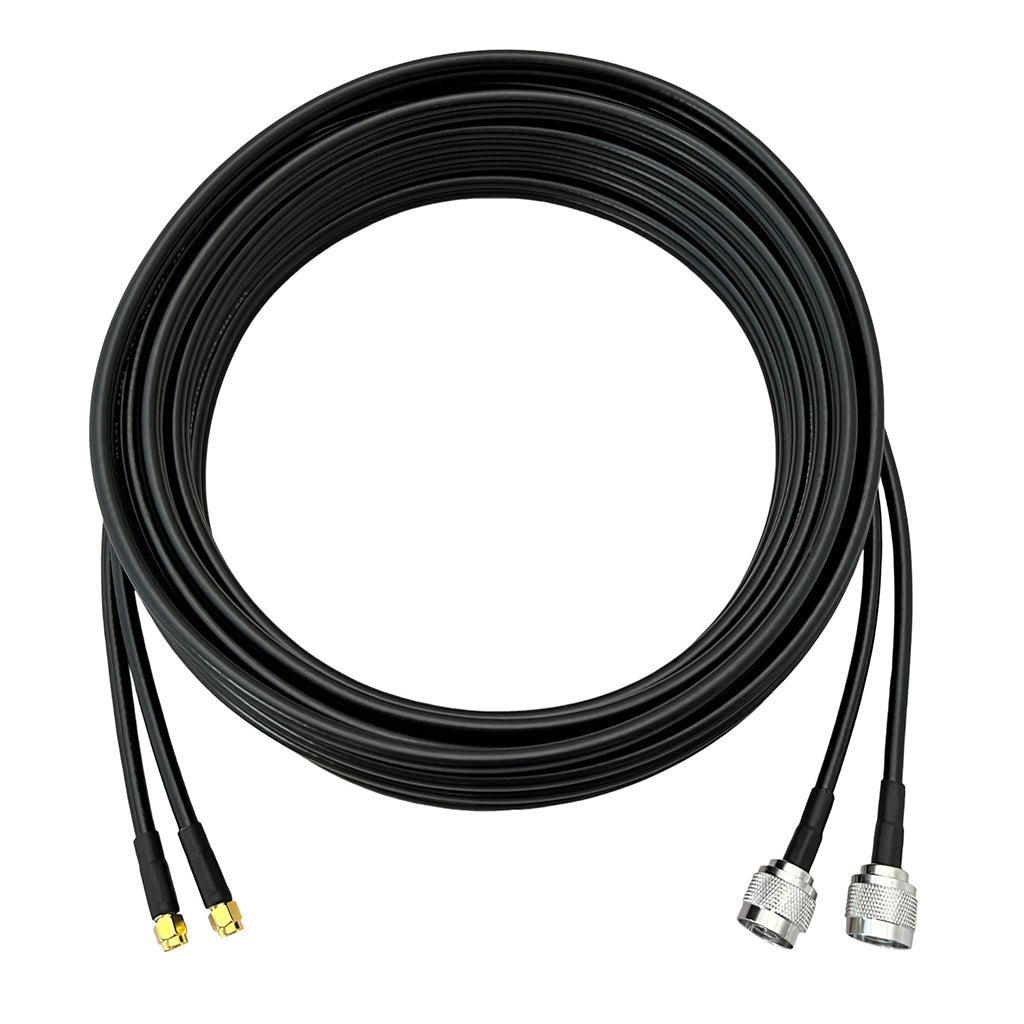 Twin-RS240 N-Male to SMA-Male Coaxial Cable - Waveform